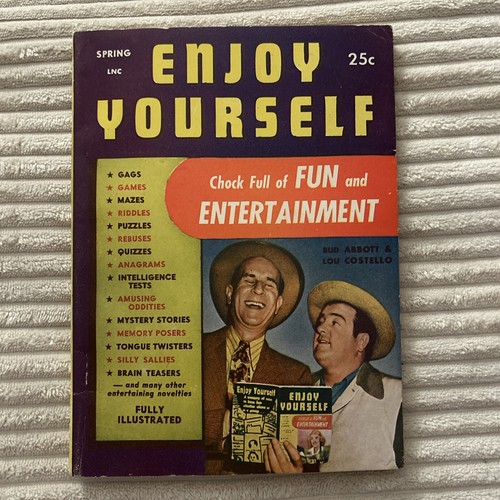 1945 Enjoy Yourself Magazine Spring Issue Abbott & Costello Cover | eBay