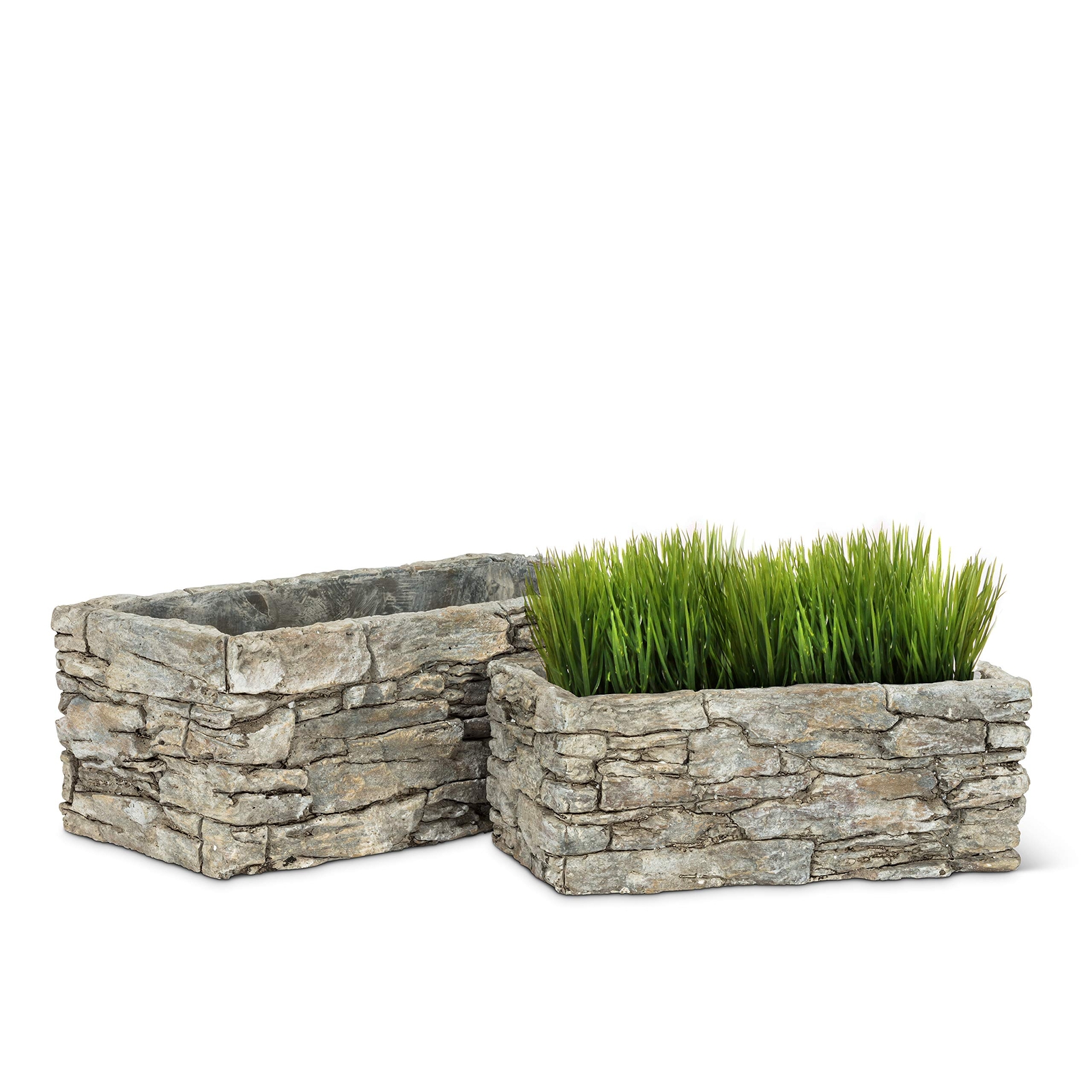 Medium Rectangle Stack Stone Planter - (5x10 L) | eBay