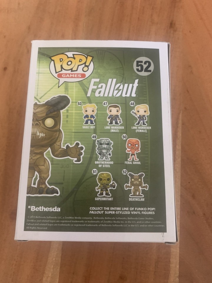Funko Pop! Fallout: #52 DEATHCLAW *VAULTED* | eBay Australia