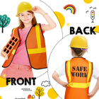108 Pcs Kids Construction Vest Bulk Kids Worker Costumes Party Supplies ...
