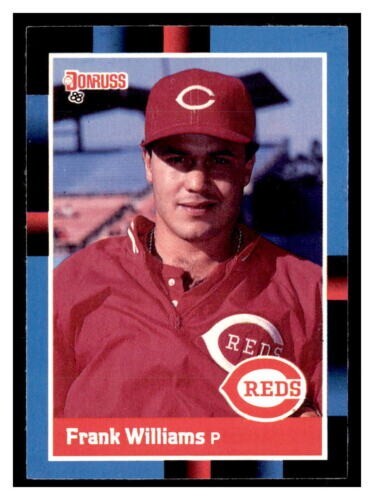 1988 Donruss #512 Frank WILLIAMS Pitcher Cincinnati REDS FREE mailimg ...