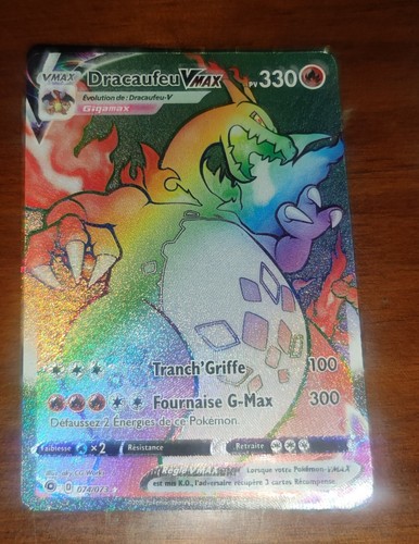 carte Pokémon Dracaufeu VMAX FA 074/073 E&B La Voie du Maître FR | eBay