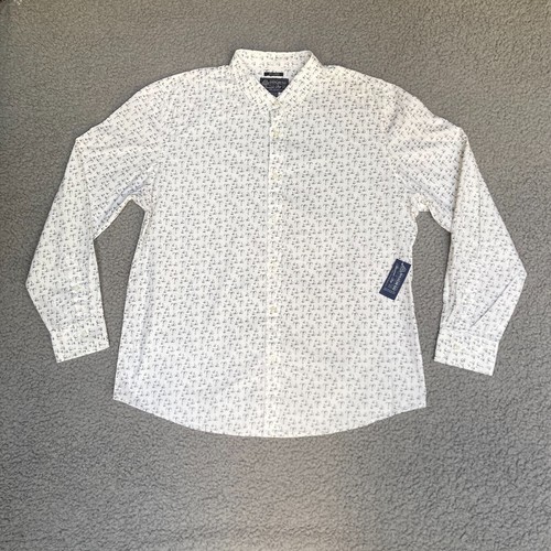American Rag Shirt Adult XX Large XXL Anchor Print Cotton Preppy Button ...