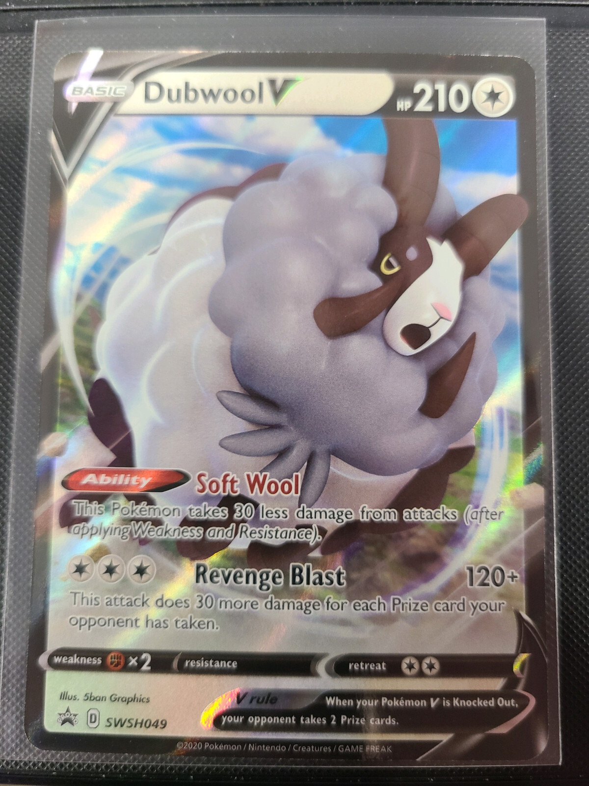 Dubwool V SWSH049 Full Art Ultra Rare Promo Pokemon Card NM | eBay