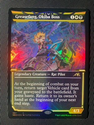Greasefang, Okiba Boss - Showcase Foil - Kamigawa Neon Dynasty MTG ...