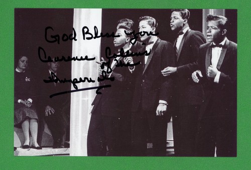 Clarence Collins Singer Rock & Roll Hall of Fame signed 4x6 Photo ...