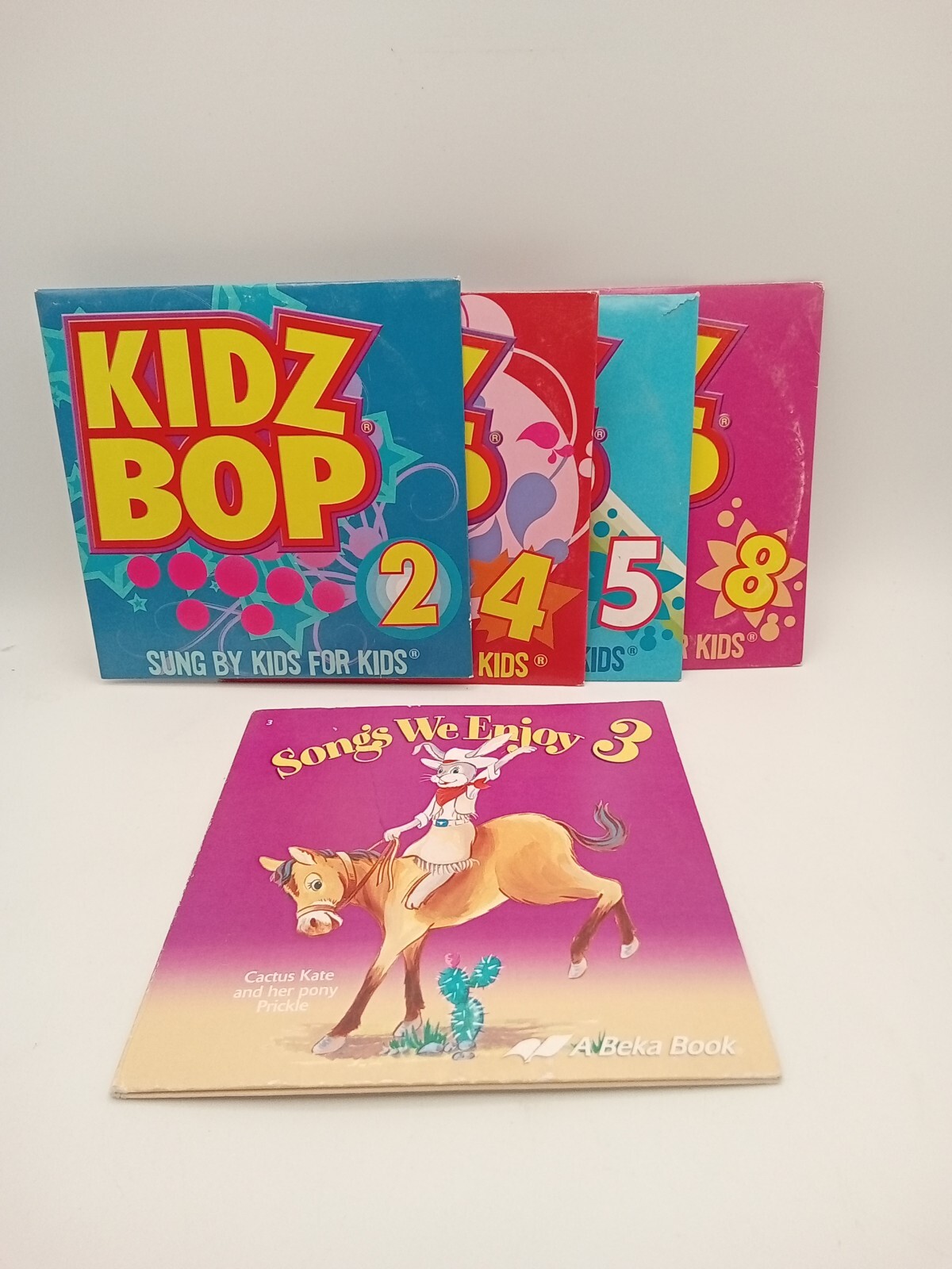 Lot of 5 Music CDs For Kids: KIDZ BOP 2,4,5 and 8 + SONGS WE ENJOY #3 ...