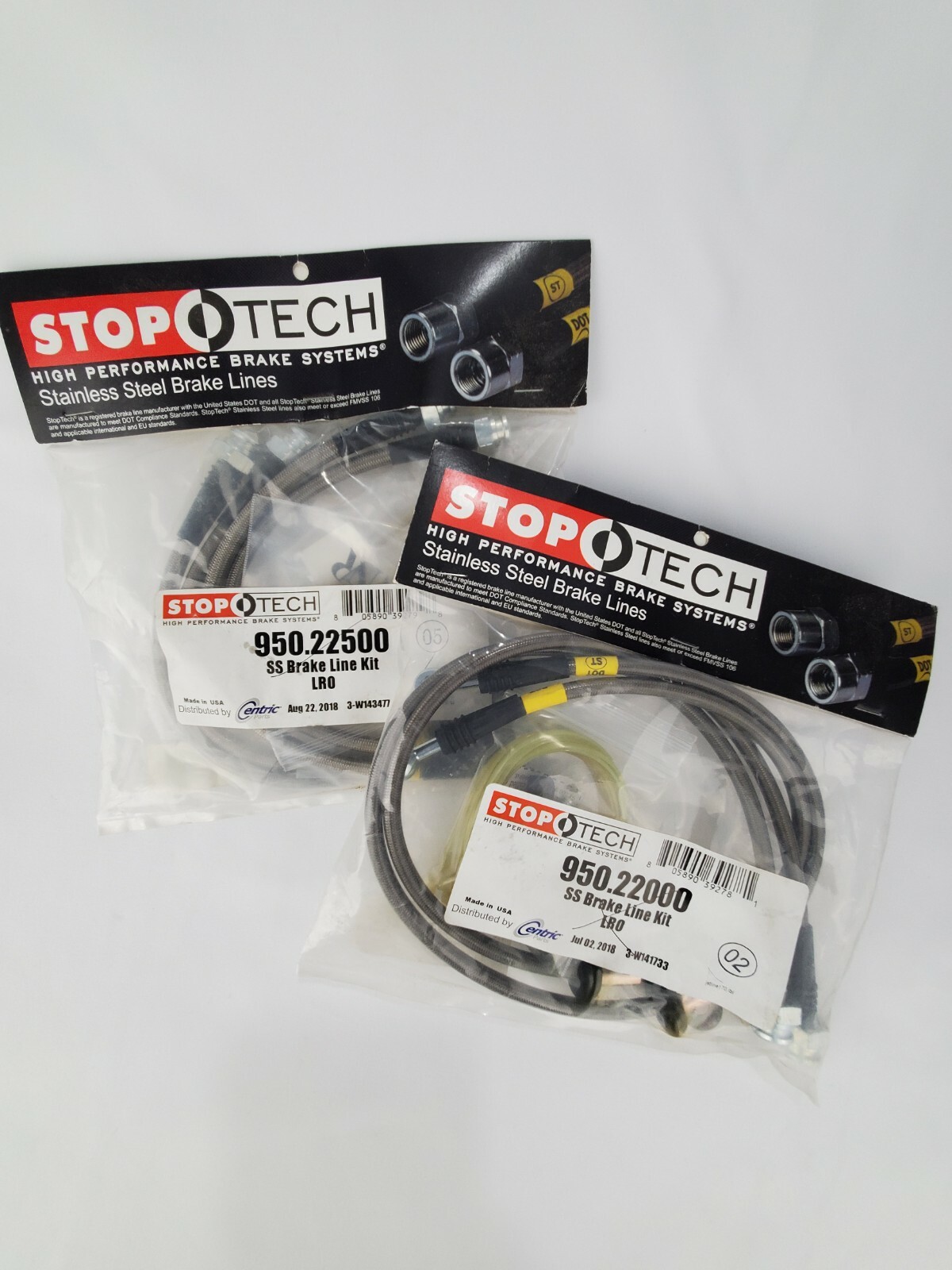 [FRONT + REAR SET] STOPTECH Stainless Steel Brake Lines (hose) STL27919 ...