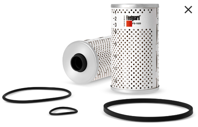 FLEETGUARD FS1029 - Fuel filter cross reference