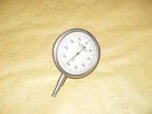 B.C Ames Co. Metric Clock / Dial Gauge 1/100mm Reading - 2" Face - As ...