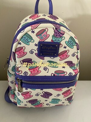 Disney Parks Loungefly Mad Tea Party Mini Backpack Alice In Wonderland ...