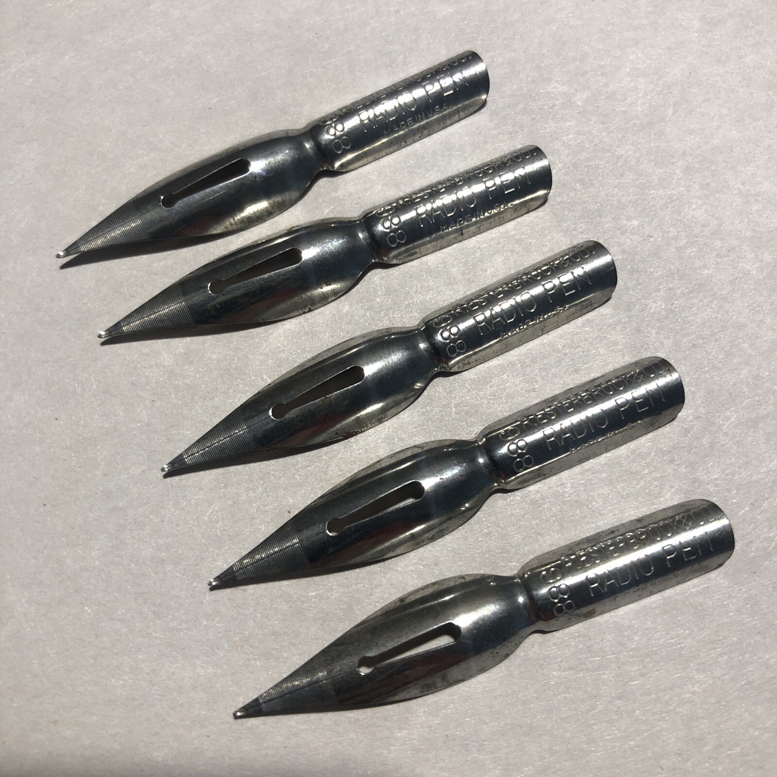 Lot Of 5 NOS Vintage R Esterbrook & Co 988 Radio Dip Pen Nibs New | eBay
