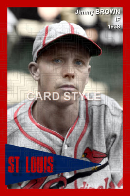 Jimmy Brown - 1938 St. Louis Cardinals - choose a style - colorized ...