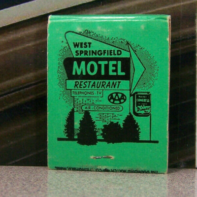 Vintage Matchbook S5 West Springfield Massachusetts Motel Restaurant ...