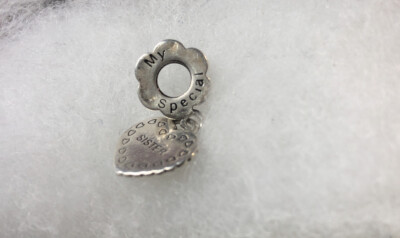 1/2 of 2 Piece Authentic PANDORA Sterling Silver Charm MY SPECIAL ...