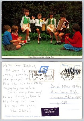 Continental Irish Children Dance Fairy Reel Postcard | eBay