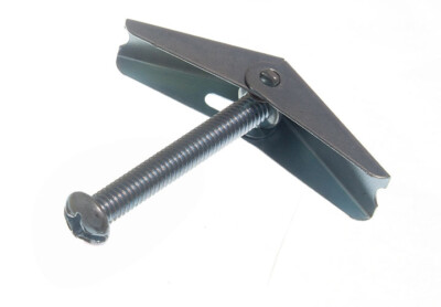 New 200 X Plasterboard Spring Toggle + Screws Hollow Wall Anchors M6 X ...