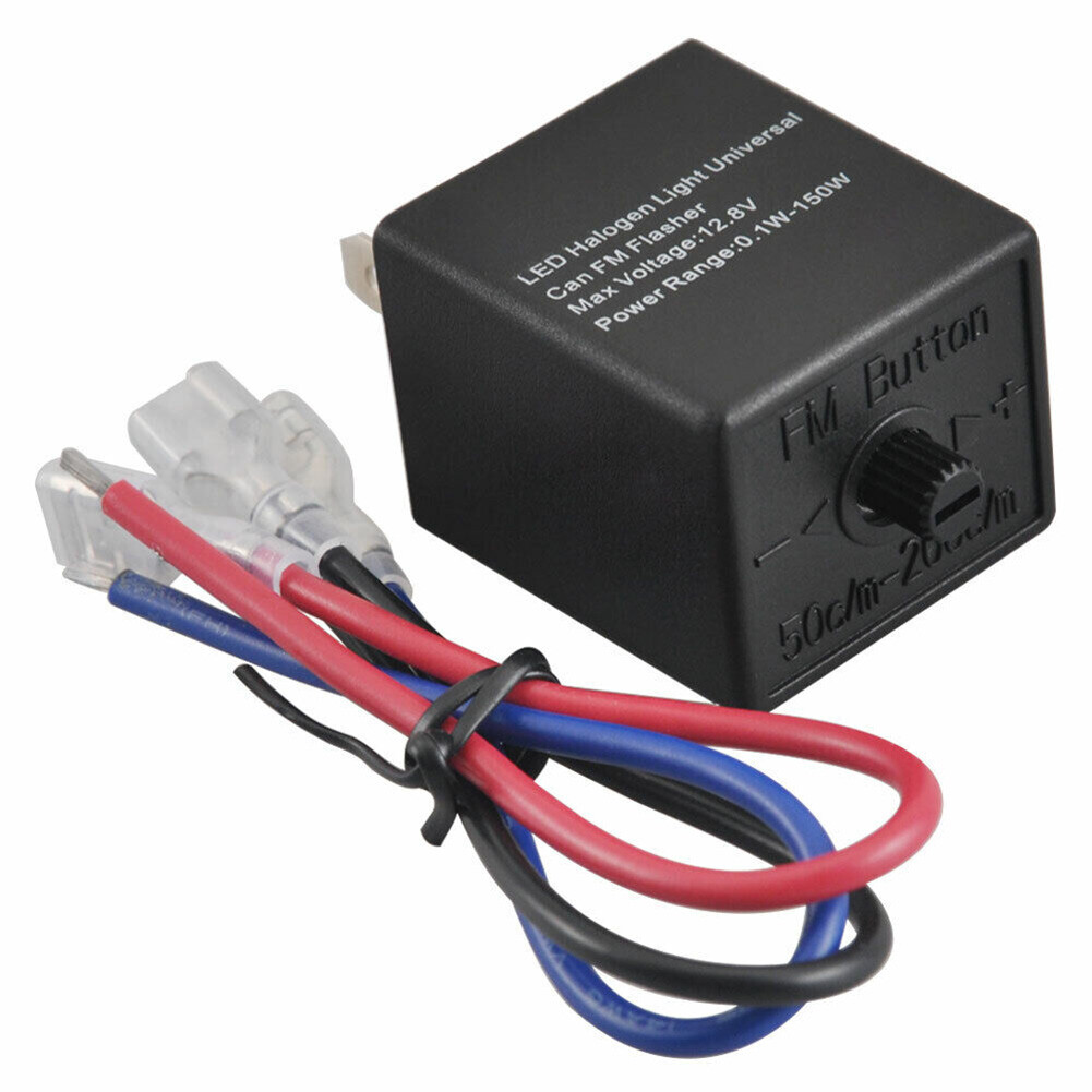 3 Pin Adjustable Flasher Rate LED Indicator Relay Car Bike Turn Signal ...