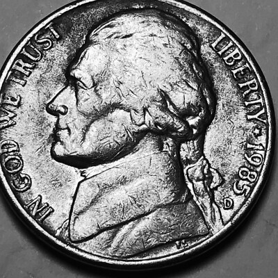 1985 D Jefferson nickel circulated folder filler FREE SHIPPING | eBay