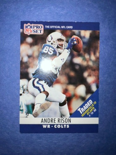 1990 PRO SET FOOTBALL CARD ANDRE RISON TRADED REDEMPTION CARD COLTS NFL ...