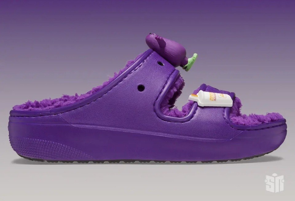 McDonald's Grimace Crocs Classic Cozzzy Sandal Size 7m/9w NEW 209392 ...