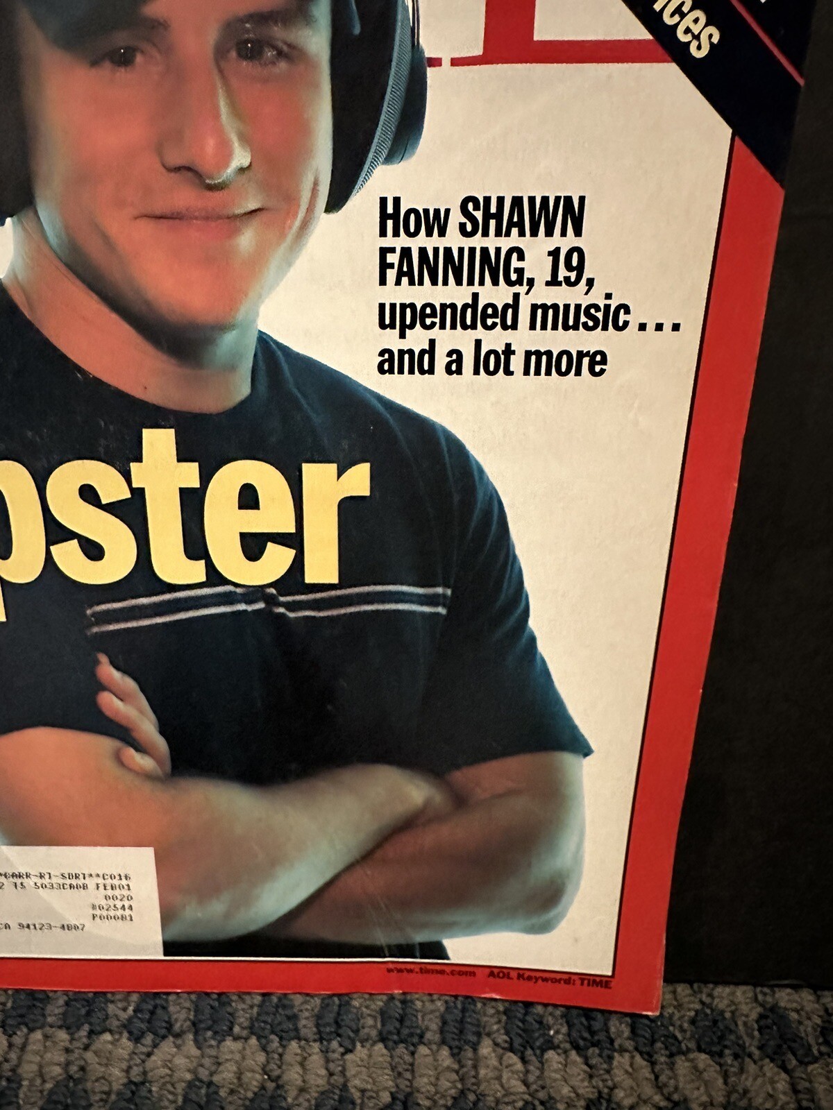 2000 October 2nd Time Magazine, Shawn Fanning, Napster (B35) | eBay