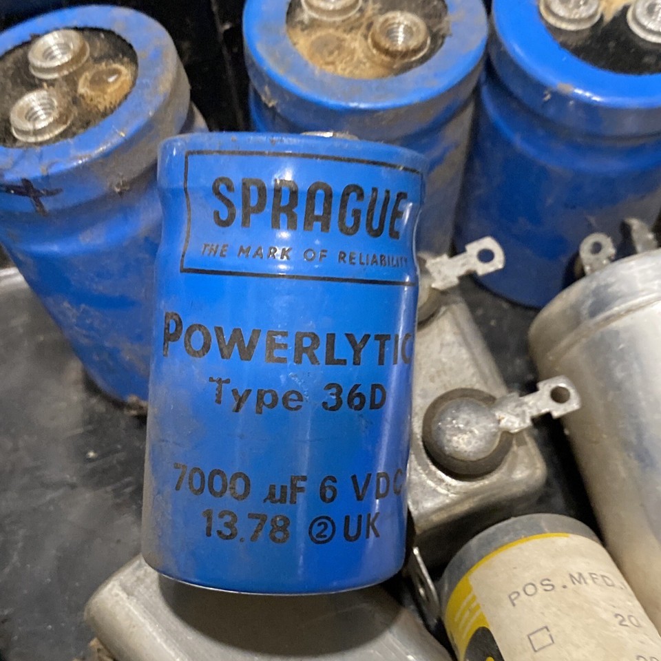 Ham Radio Capacitor Lot From Collector Estate Mallory Aerovox SPRAGUE ...