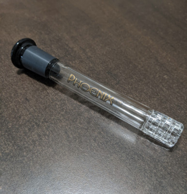 4" Inch 18mm/14mm Downstem Glass Slide Black MATRIX Perc Diffuser | eBay