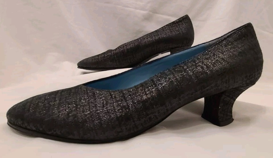 Thierry Rabotin Women Shoes 38.5 Black Metallic Pumps | eBay