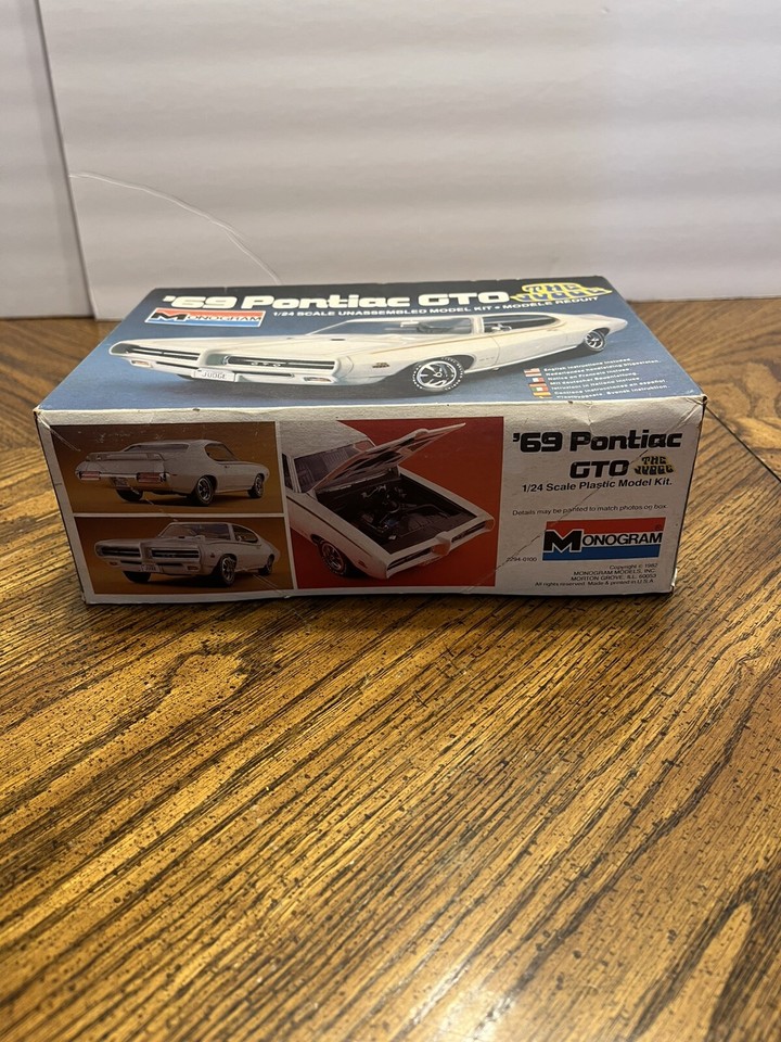 Vintage 1982 Monogram 69 Pontiac GTO The Judge Model Kit 1/25 Scale | eBay