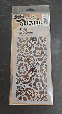 Tim Holtz Layered Stencil ~ 4.125" X 8.5"- LACE ~ THS034 ~ Stampers ...