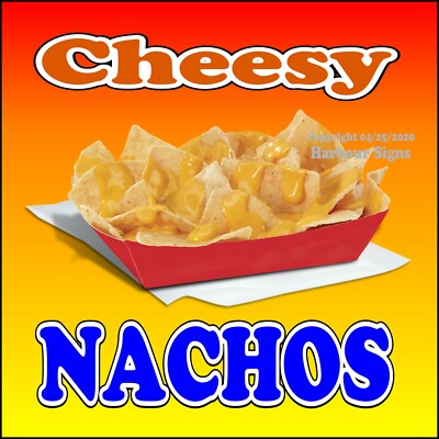 Cheesy Nachos DECAL (Choose Your Size) Concession Food Truck Sign ...