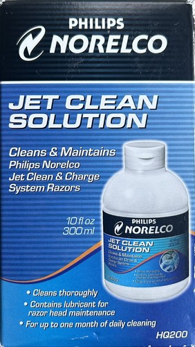 Philips NORELCO Jet Clean Solution 10 fl oz/300ml HQ200 Razor Lubricant ...