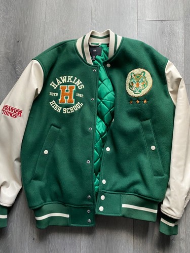 Stranger Things x H&M Hawkins High Varsity Jacket | eBay
