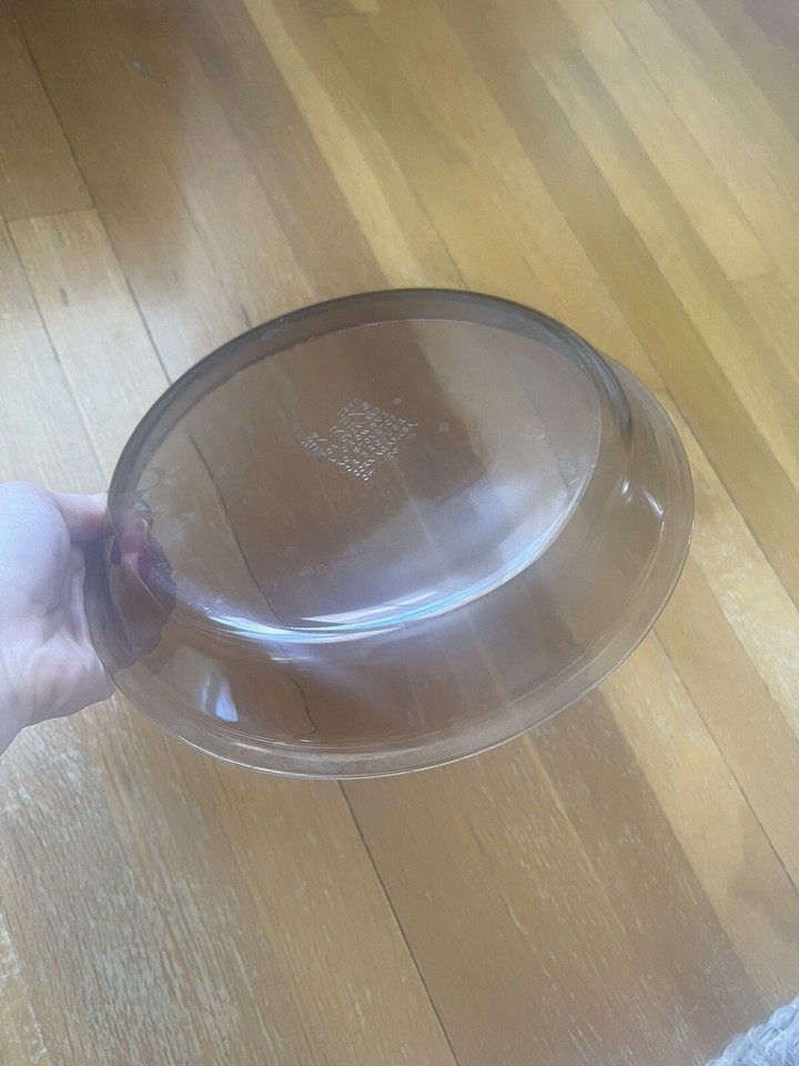 Pyrex #209 Pie Pan Plate 10"D X 1.5"H Round Baking Dish Amber Brown ...