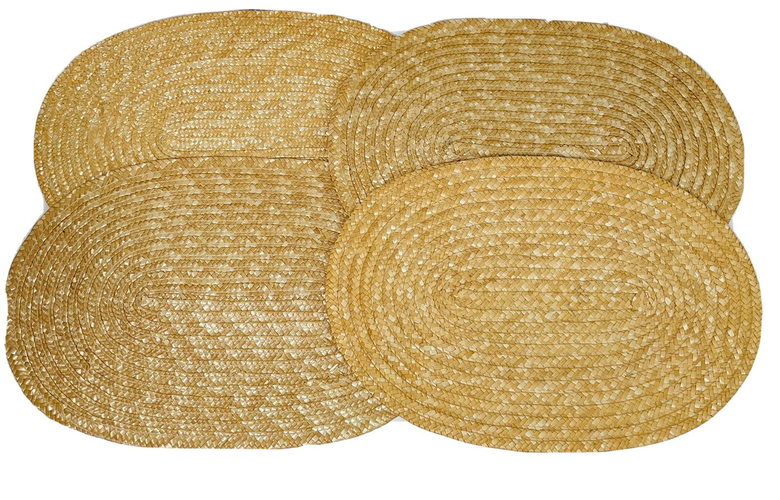 NATURAL OBLONG PLACEMATS WOVEN POLYPROPYLENE 18 X 12” SET OF FOUR | eBay