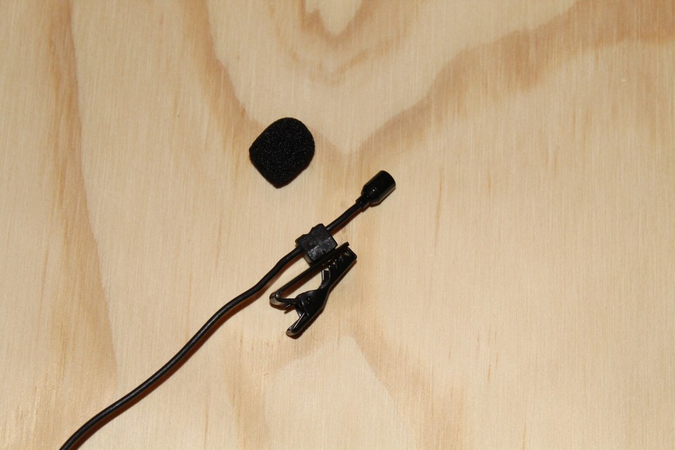 Black Lavalier Lapel Microphone for Shure Wireless Bodypack ...