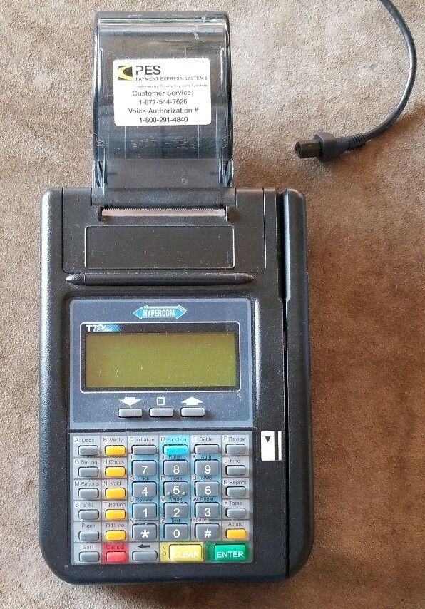 Lot of 5 T7Plus HYPERCOM T7 PLUS Credit Card Machine WITH AC Power ...