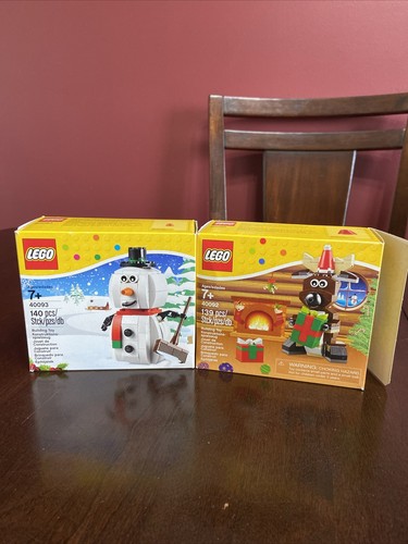 Lego 40093 40092 Snowman Reindeer Lot Holiday | eBay