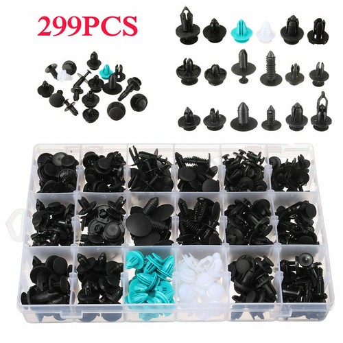 299Pcs Plastic Car Auto Push Pin Rivet Trim Fastener Moulding Clips ...