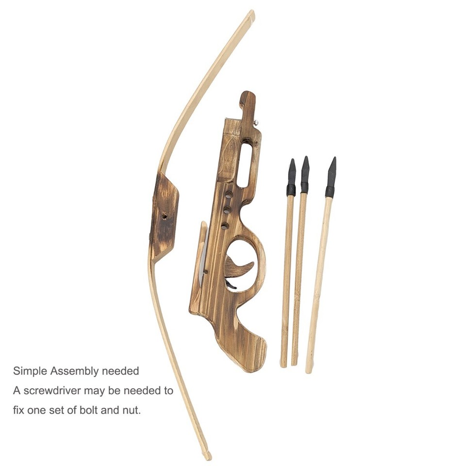 Toy Cross Bow&Arrow Archery Shooting Crossbow Set Wood&Bamboo for Kid ...