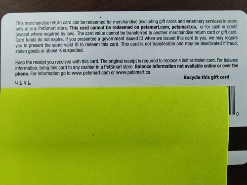 Petsmart Merchandise Credits Cards (2) $380.01 In-Store Only | eBay