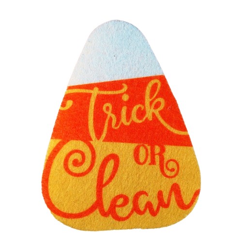 Halloween Scrub Sponge : "Trick or Clean" Candy Corn - scourer | eBay