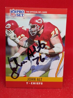 AUTOGRAPH on card: John Alt 1990 Pro Set #140 | eBay
