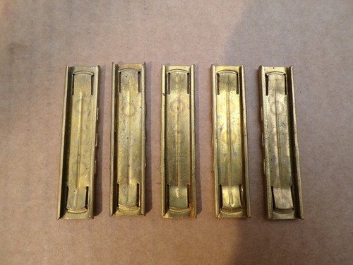 Lot of 5 8mm Mauser Stripper Clips One Piece Style Brass | eBay