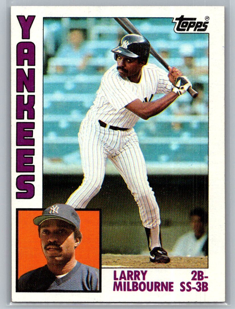 1984 Topps #281 Larry Milbourne New York Yankees Baseball Card | eBay