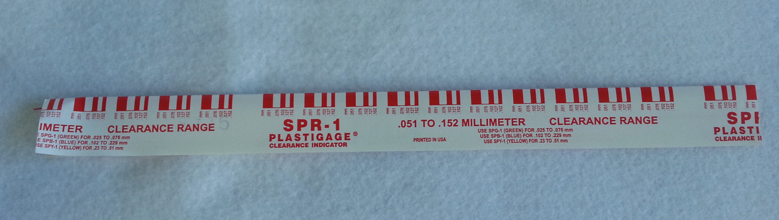 Red PLASTIGAGE .051 - .152mm (.002-.006 inch) - Pack of 2 -#SPR-1 | eBay