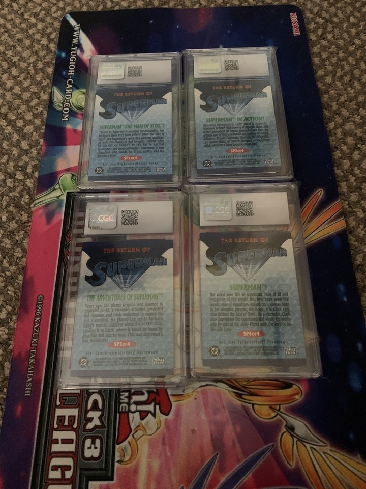 1993 Skybox The Return Of Superman Complete Set Plus 4 Grade Foil Foil ...