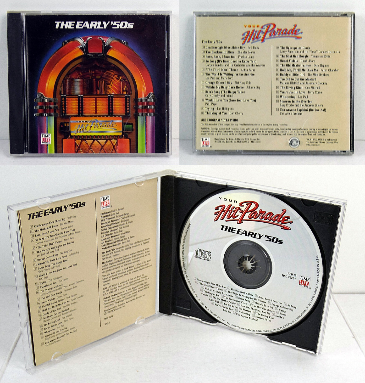 Lot of 4 Time Life Hit Parade CDs: 1940. 1943. 1952. The Early '50's | eBay