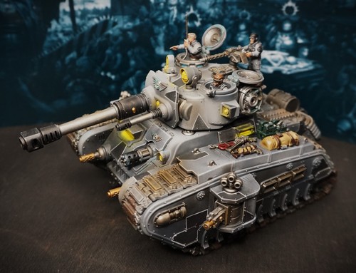 Cadian Shock Troops Rogal Dorn Battle Tank painted Warhammer 40k ...